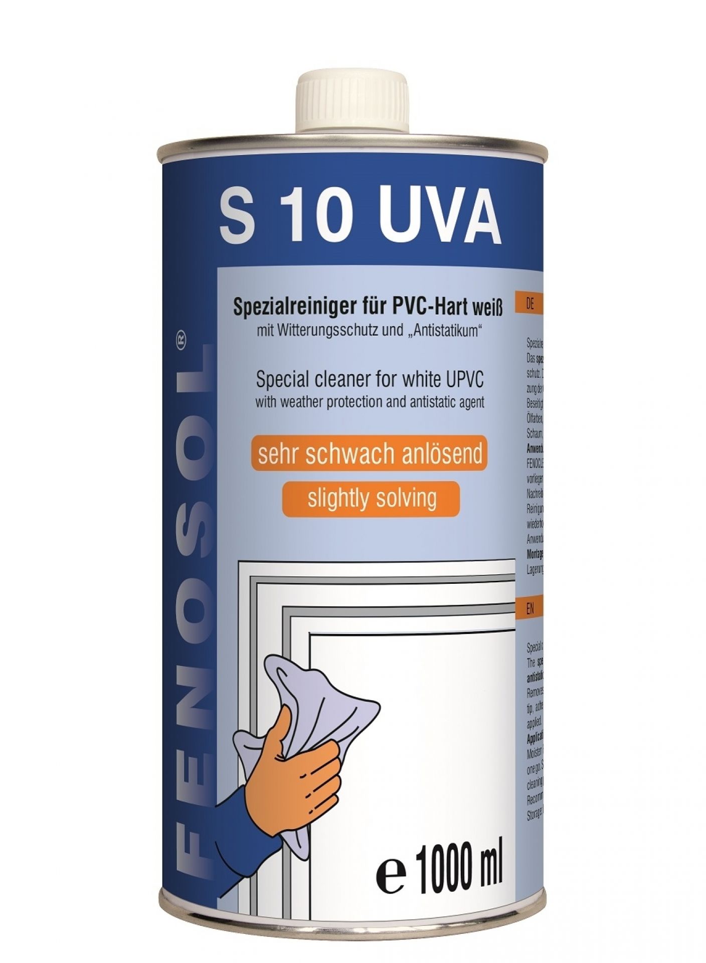 "9,10€/l" PVC Reiniger Fenosol S 10 UVA Spezialreiniger für PVC Hart 1l ...
